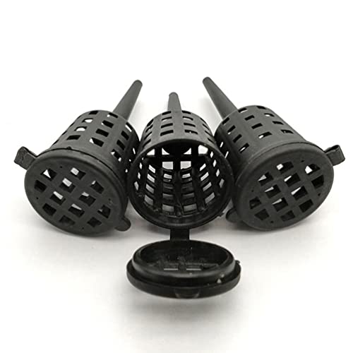 YARDWE 150pcs Fertilizer Mesh Basket with Lid Plastic Planting Food Net Pot Garden Nutrition Cups for Succulent Orchid Bonsai