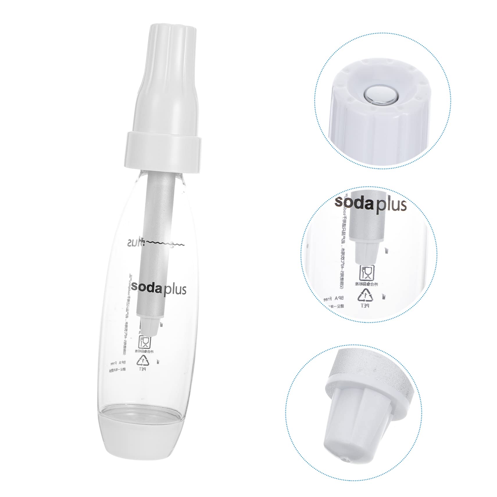 TIDTALEO 1pc sparkling water machine water carbonator DIY tools carbonated drink maker carbonating soda machines for home Beverage Maker Tool chemical machine white food grade bpa household