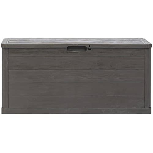 BIGBARLEY Deck Box ,Outdoor Storage Box for Patio Cushion, Pillows, Pool Toy, Garden Tool and Hose Storage,Patio Storage Box 74 gal Brown