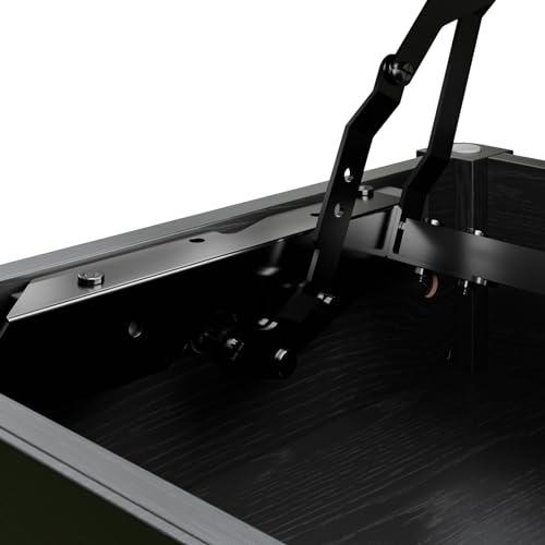 UpWiew Lift Top Coffee Table, 42x19x17 Inches Black