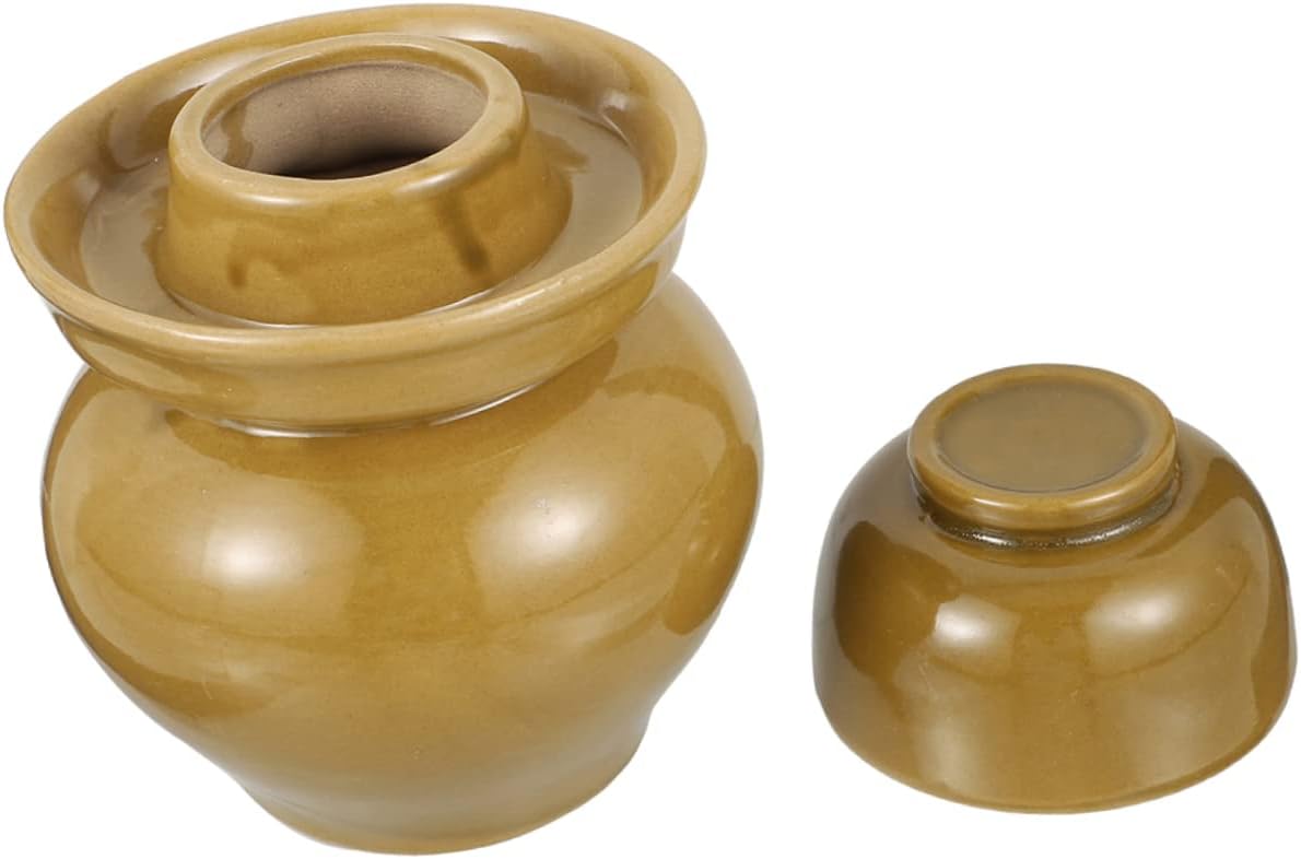 OUSIKA for Container Sealing Chinese Storage Canister Water Vegetables Cansiter with Pickled Egg Jars Sauerkraut Duck Tradition Bottle Crock Capacity Paocai Foods Pickle Jars