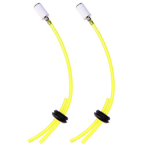 Saihisday Fuel Line 2 Hole Grommet Assembly 3004105 300494 30047 for Earthquake Auger MC43 E43 (Pack of 2)