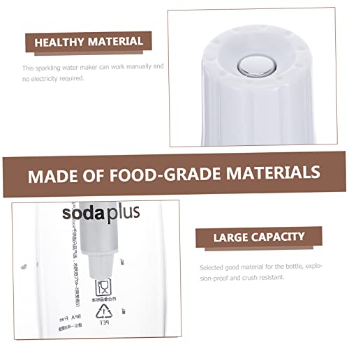 1pc sparkling water machine carbonating soda maker machine for home co2 water carbonator fizzy beverage machine fizzy drink maker DIY tools white food grade bpa cocktail household
