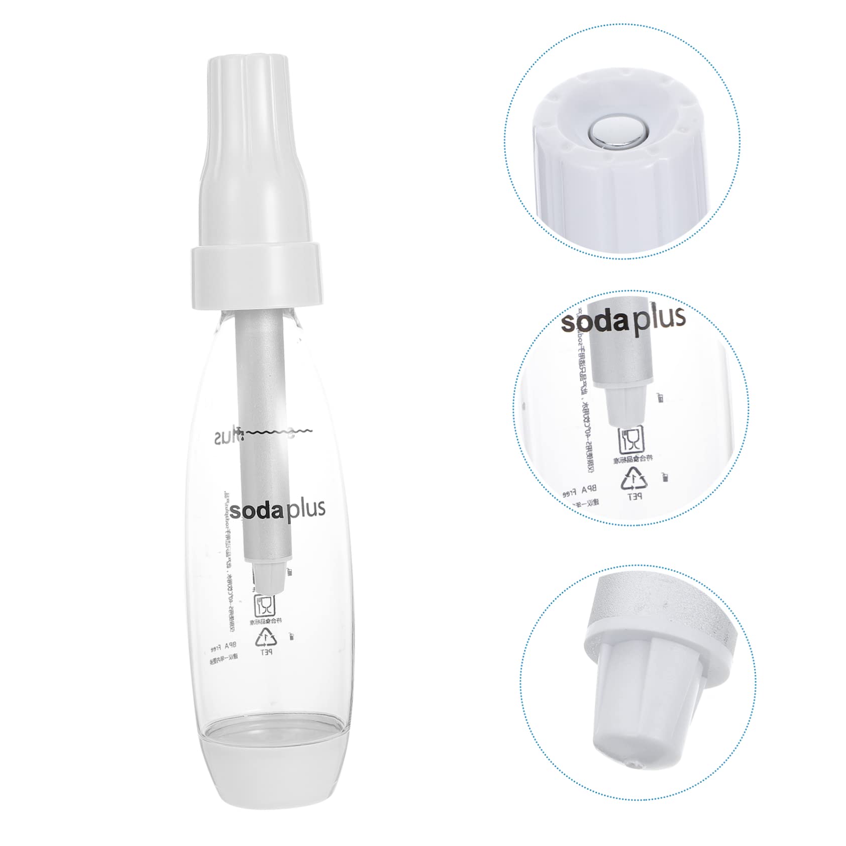 OKUMEYR 1pc Sparkling Water Machine Carbonating Beverages Maker Seltzer Water Machine Co2 Water Carbonator Soda Maker Machine for Home Chemical Machine Food Grade Bpa Bubble White