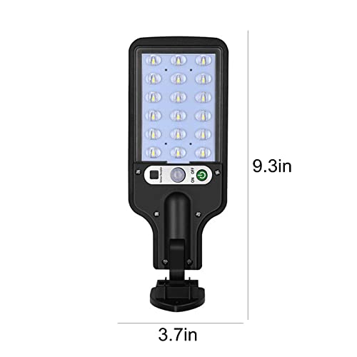 Outdoor Solar Street Lights with Remote Control Bracket, IP65 Waterproof Motion Sensor Solar Security Light Dusk to Dawn for Parking Lot Yard Home, Garage Garden Yard Path