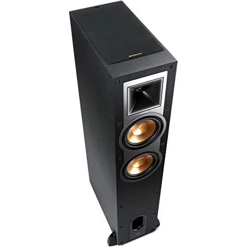 Klipsch Reference R-26FA Floorstanding Speaker, Black, Pair (Renewed)