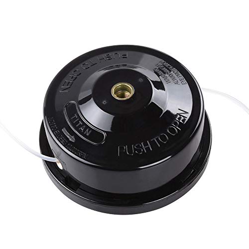 BGTOOL Universal fit Trimmer Head Bump Feed Weed Eater for Brush Cutter Grass Trimmer Petrol Straight Shaft Strimmer M10 x 1.25 LH (Black)