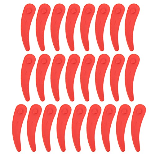 Lawn Mower Blades, Durable, Flexible, Household 25 pcs. Lawn Mower Blades Fast ABS Cut for Garden Red