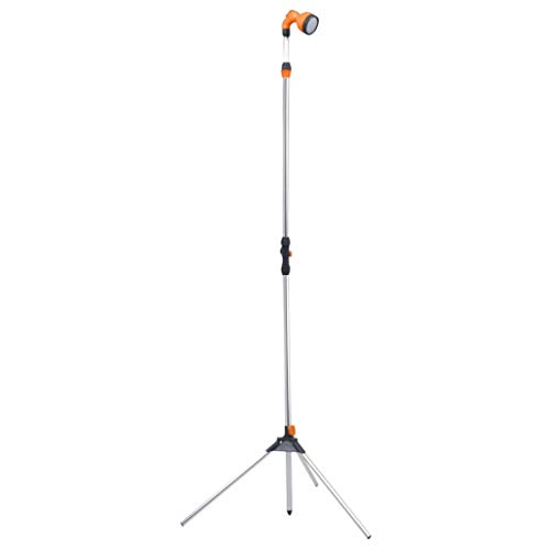 xiannv Garden Shower with Tripod 87" Aluminium Garden Shower with Base Adjustable Pressure Wood Outdoor Multi Colors