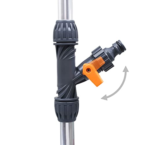 xiannv Garden Shower with Tripod 87" Aluminium Garden Shower with Base Adjustable Pressure Wood Outdoor Multi Colors