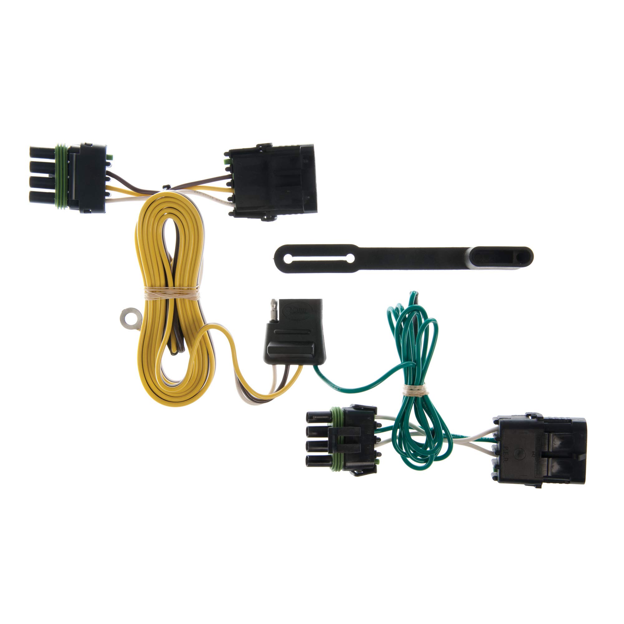CURT 55356 Vehicle-Side Custom 4-Pin Trailer Wiring Harness, Fits Select Jeep Wrangler TJ , Black