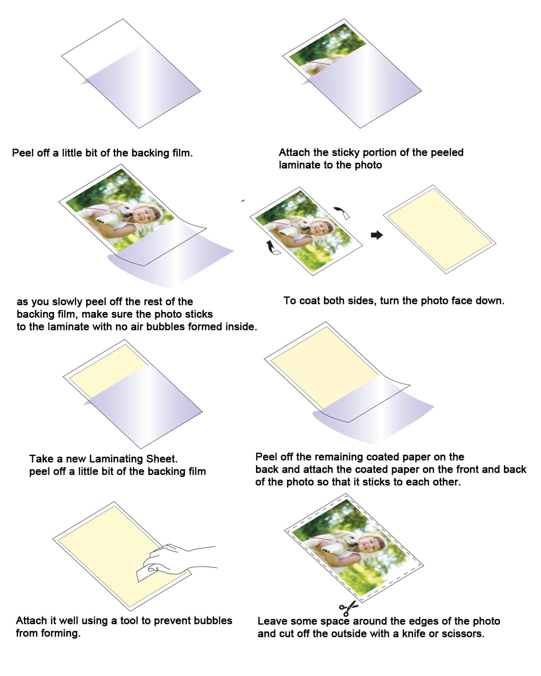 Pack of 24, Self-Adhesive Laminating Sheets, Clear Letter Size (9 x 12 Inches), 4 mil Thickness