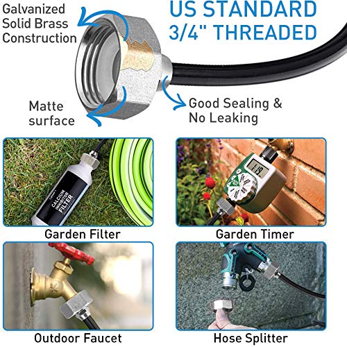 LANDGARDEN Outdoor Misting Cooling System,49FT Misting Line,15 Brass Mist Nozzles for Patio Garden Greenhouse