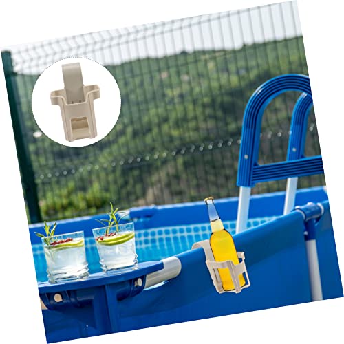 ULTECHNOVO Outdoor Supplies Beverage Refreshing Accessories Holder for Dink Party Garden Poolside Ground Drink Mug Hanging Cup Drinks Pool Above Storage Holders Rack Swimming
