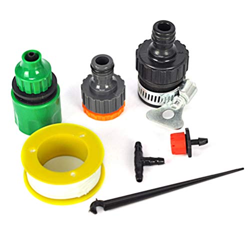 DOITOOL Garden Irrigation Drip System DIY Distribution Tubing Watering Drip Kit Distribution Tubing Hose Adjustable Nozzles Mist Cooling Irrigation System 25M for Garden Greenhouse Patio Lawn