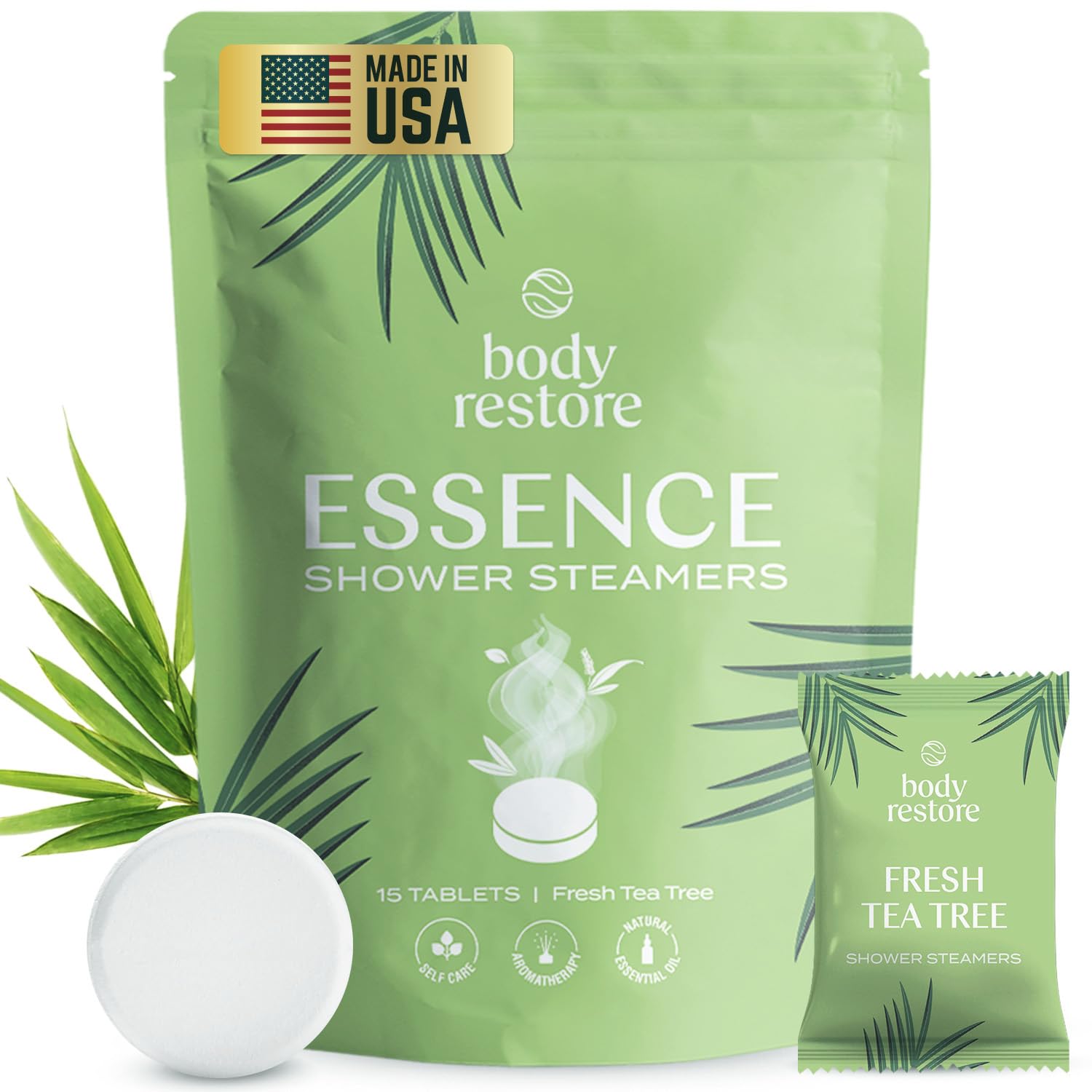 Body Restore Shower Steamers Aromatherapy (15 Pack x 2) - Gifts for Mom, Gifts for Women & Men, Shower Bath Bombs, Lavender, Tea Tree Essential Oils, Stress Relief