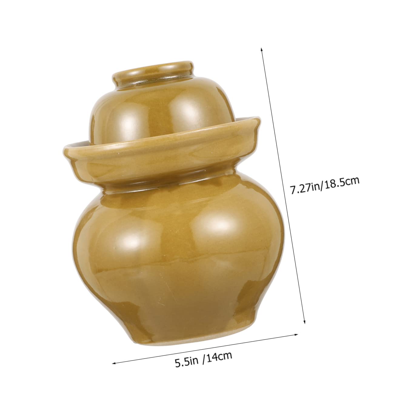 OUSIKA for Container Sealing Chinese Storage Canister Water Vegetables Cansiter with Pickled Egg Jars Sauerkraut Duck Tradition Bottle Crock Capacity Paocai Foods Pickle Jars
