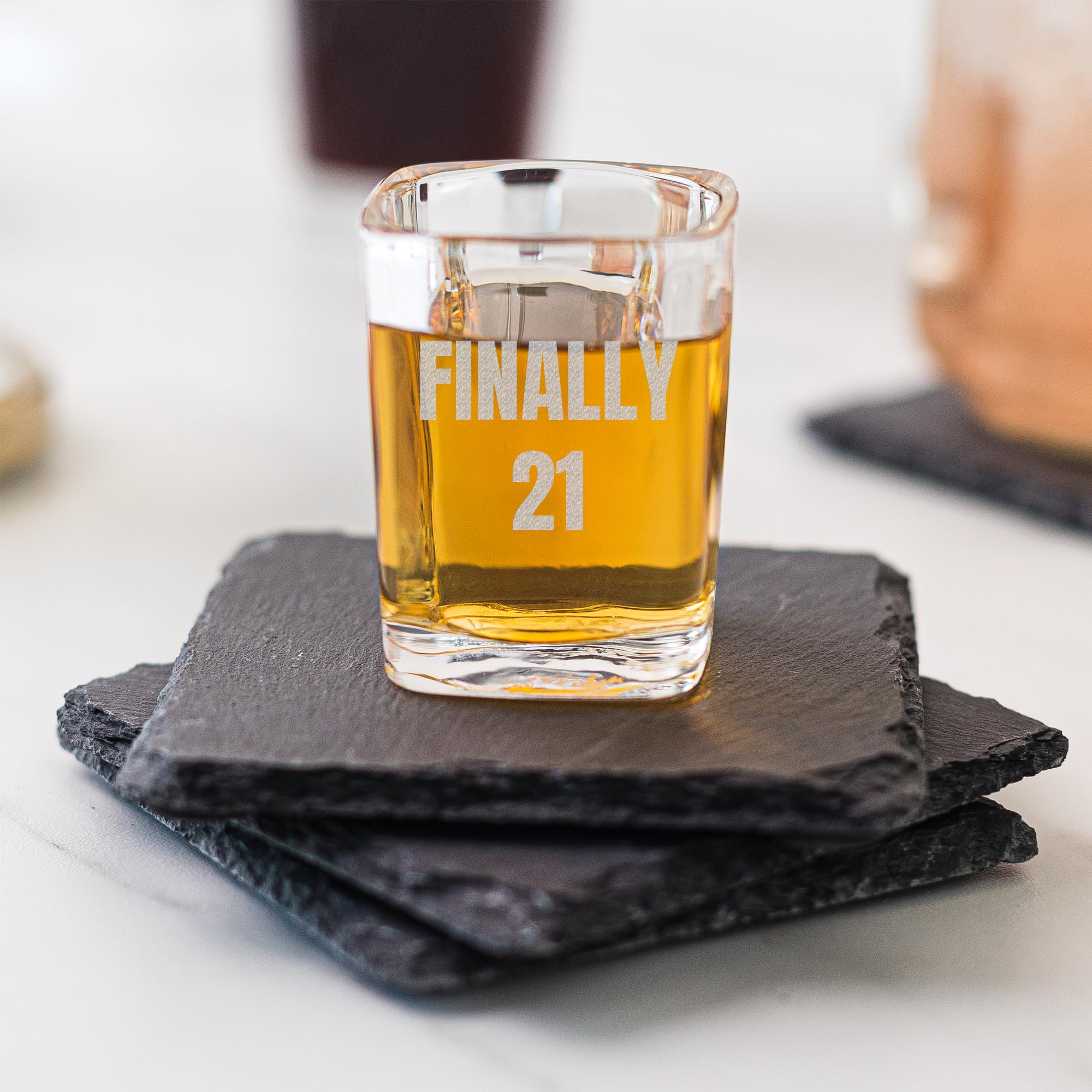 Custom Text Shot Glass 3oz – Personalized, Engraved Shot Glasses Set For Party Favors, Weddings, Christmas and Birthdays (6 Pack)