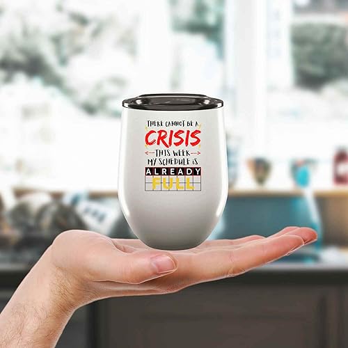 Humorous Gift For Boss Secretary Manager - Funny Gift For Boss Staff Secretary Manager - Large 12oz Wine Tumbler Cup