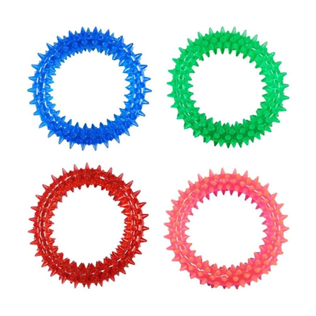 Whigetiy Pet Ring-Shape Molar Rod Durable Chew Toy Puppy Teething for Teething Cleaning Dog Ring Chew Ring Toy Teeth Cleaning Dog Teething Toy for Teeth Cleaning