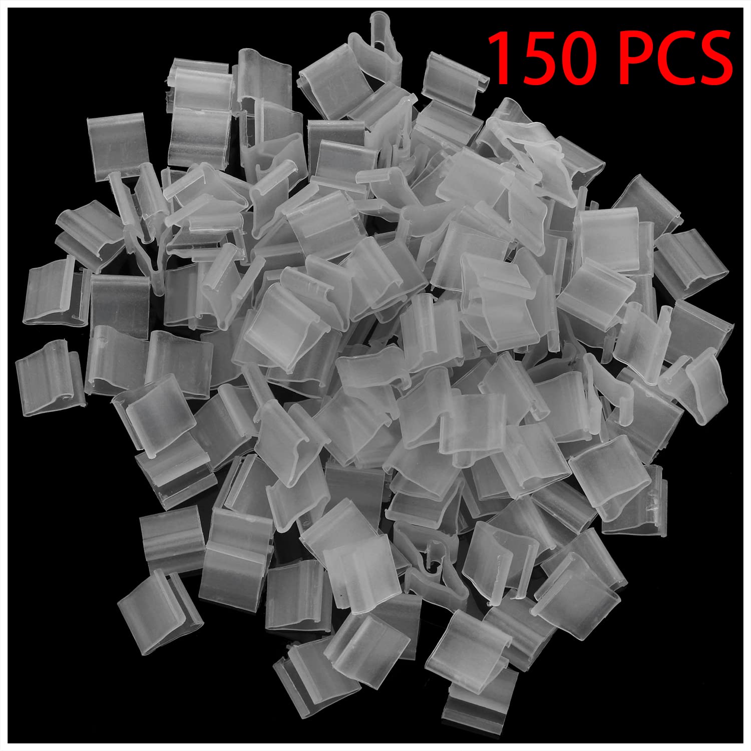 AYLIFU Transparent Balloon V-shaped Clip Plastic V-shaped Balloon Clip Wedding Creative Balloon Clip Wedding Party Halloween Sealed Balloon Clip 150 pieces