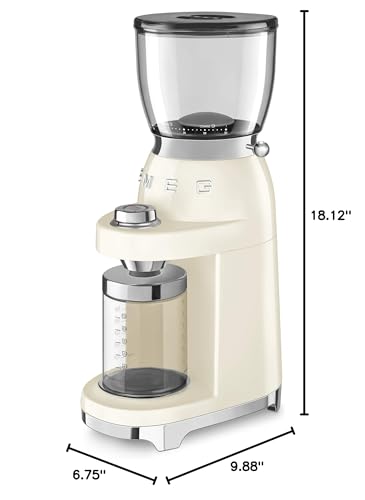 SMEG Retro Electric Coffee Grinder (Cream)