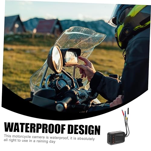 LIGHTAOTAO 1 Set Motorcycle Recorder Motorcycle Dash cam Waterproof Dash cam dashcam for Cars Dash Backup Camera Driving Recorder Front and Rear Dash Camera Motorcycle Camera Front and Rear