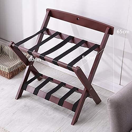 Luggage Rack - Crafted in Solid Hardwood - Foldable Wood Design - Easy Assembly - for Travel, Simple and Modern Storage Rack, Foldable Luggage Rack