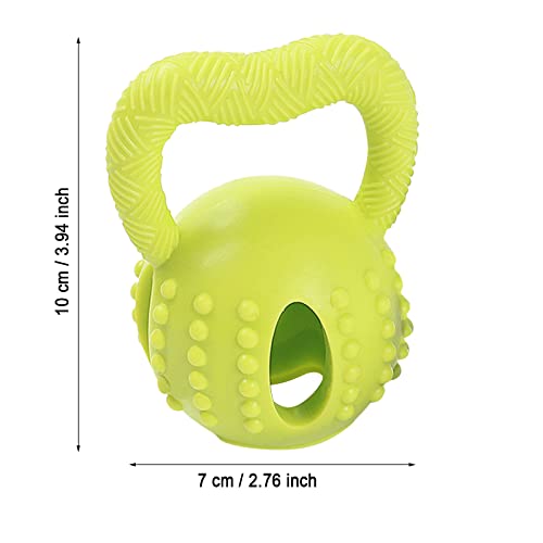 Dog Rope Toys for Aggressive Chewers Square Ring Interactive TPR Chew Toy with Cheese for Dogs Teeth Cleaning and Puzzle Solving Dog Toys (Green, One Size)