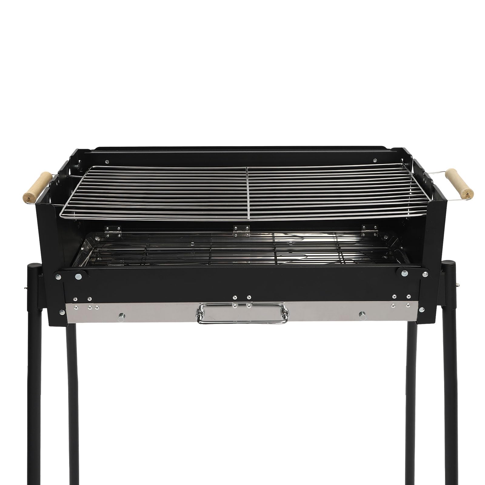 Portable Charcoal Grills 11.42 * 25.79 IN Foldable Camping Barbecue Grill for Outdoor BBQ for Outdoor Cooking Camping Hiking & Any Outdoor Event