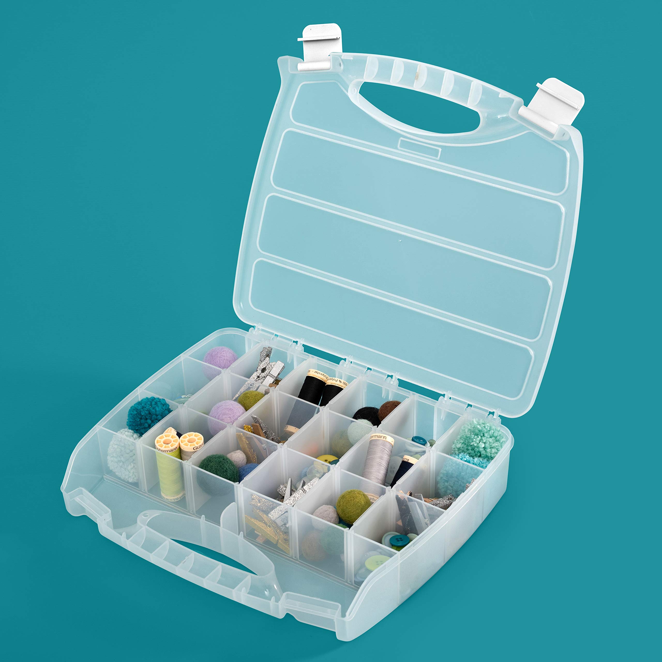 We R Memory Keepers 0633356607434 Storage Bins Storage & Decor-Divider Box, Clear