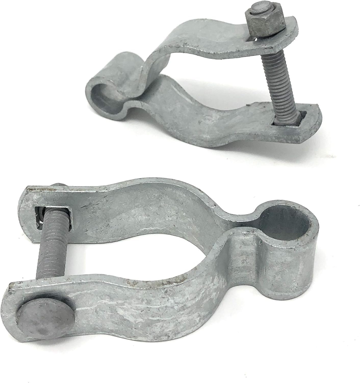 Female Gate Hinge - Galvanized, High Corrosion Resistance, Long Life Span - Perfect for Chain Link Fence and Chan Link Gate Harware - 2 Per Pack - Includes Required Carriage Bolt (1-3/8")