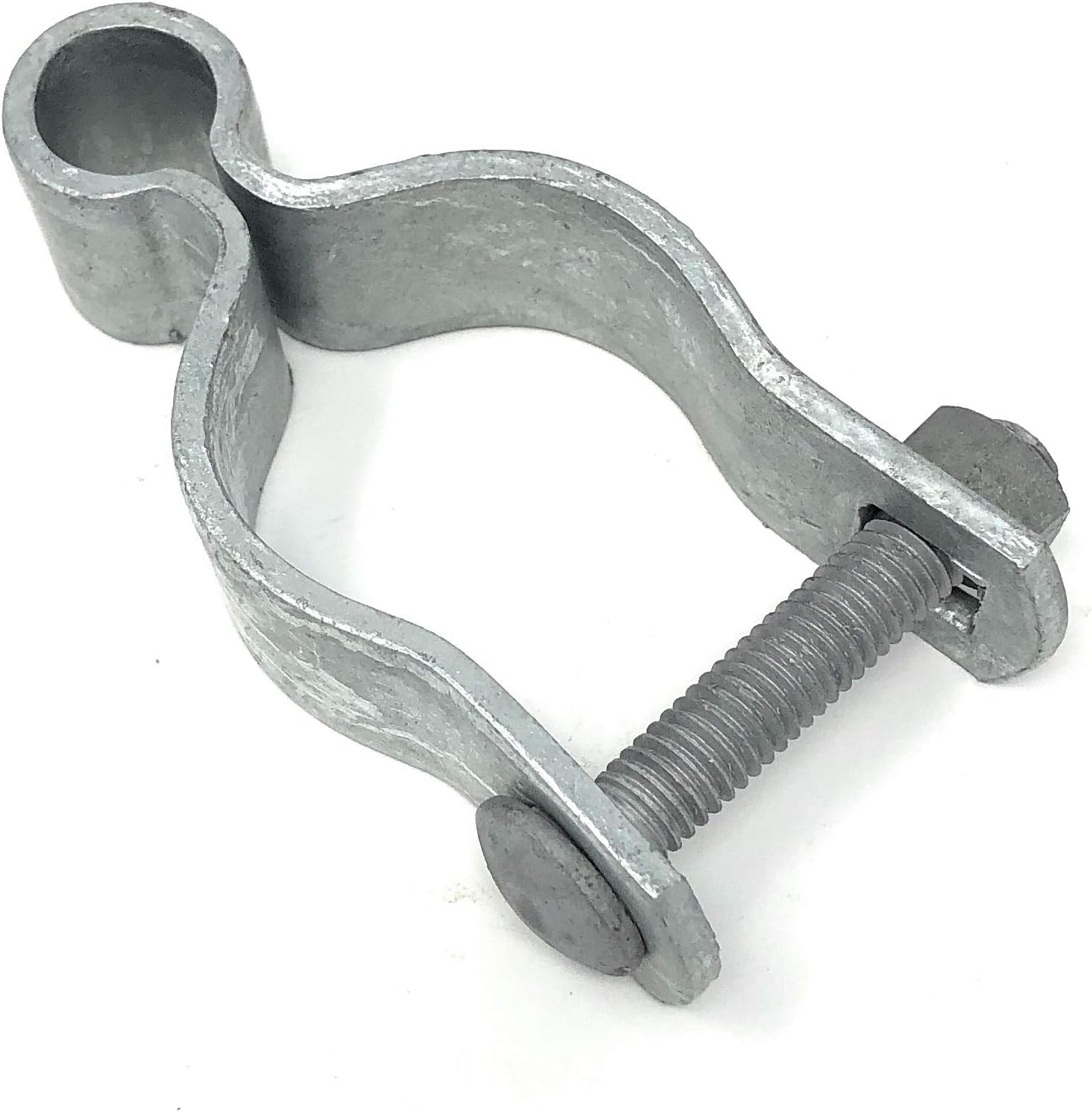 Female Gate Hinge - Galvanized, High Corrosion Resistance, Long Life Span - Perfect for Chain Link Fence and Chan Link Gate Harware - 2 Per Pack - Includes Required Carriage Bolt (1-3/8")