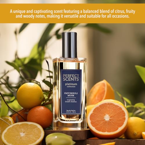 Perfect Scents Fragrances | Inspired by Creed’s Aventus | Platinum Collection | Patchouli Musk | Men’s Eau de Parfum | CLEAN, Vegan, Paraben & Phthalate Free | Never Tested on Animals | 3.4 Fl Oz