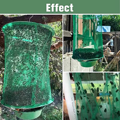 SENGTONG 4 Pack Fly Outdoor Hanging,Ranch Fly,Fly for Outdoor Garden,Farm, Yard Sticky Window Fly (A, One Size)