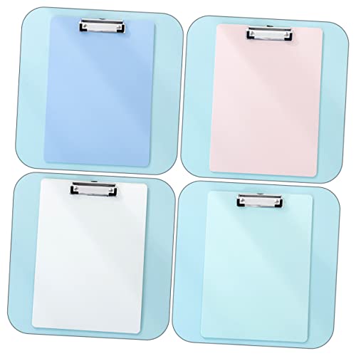 Ciieeo 2Pcs Writing pad Artist Drawing Board Document clipboard Magnetic Suction Clipboard Small Plastic clipboards Exam Paper Clips Conference Note pad Hard Plastic ID Folder Office pp