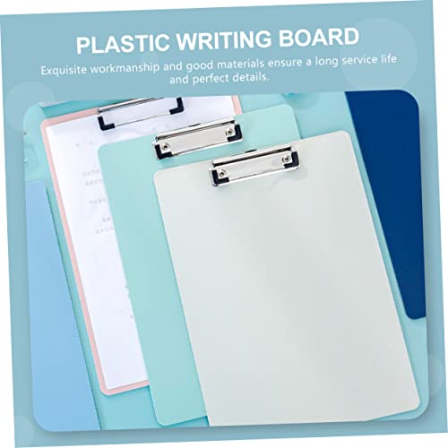 Ciieeo 2Pcs Writing pad Artist Drawing Board Document clipboard Magnetic Suction Clipboard Small Plastic clipboards Exam Paper Clips Conference Note pad Hard Plastic ID Folder Office pp