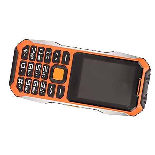 ciciglow 2G Seniors Cell Phone Dual SIM Big Button 2.4in HD Screen, 6800mAh Long Battery Life, Unlocked for Seniors (Orange)