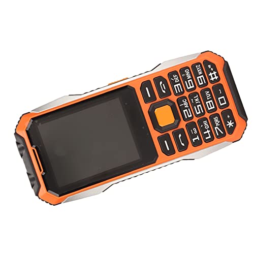 ciciglow 2G Seniors Cell Phone Dual SIM Big Button 2.4in HD Screen, 6800mAh Long Battery Life, Unlocked for Seniors (Orange)