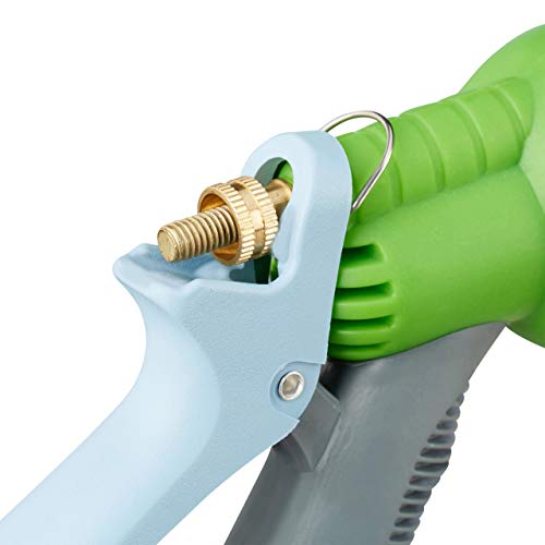 Relaxdays 10025637 Garden Pro, 8 Modes, Lockable Trigger Flow, 1/2β Connector, Hand Water Spray Gun, Multi-Coloured, Multicoloured