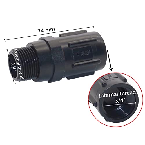 Folewr 15psi-45psi Thread Water Pressure Regulating Valve Reducing Valves Device for Indoor Outdoor Garden Yard Agriculture Water Pressure regulating valv