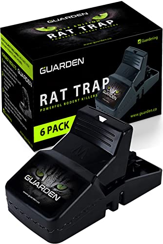 Rat Traps That Work (6 Pack) - Easy to Bait and Set, Rat Traps Indoor for Home, Large Rat Trap Outdoor - Trampas para Ratones/Trampas para Ratas - Forget Electric Traps, Choose Snap Traps for Rats