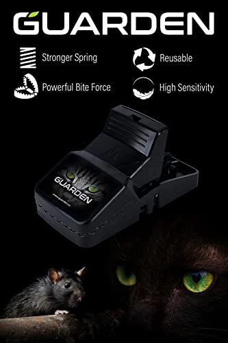 Rat Traps That Work (6 Pack) - Easy to Bait and Set, Rat Traps Indoor for Home, Large Rat Trap Outdoor - Trampas para Ratones/Trampas para Ratas - Forget Electric Traps, Choose Snap Traps for Rats