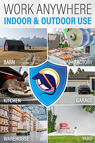 Rat Traps That Work (6 Pack) - Easy to Bait and Set, Rat Traps Indoor for Home, Large Rat Trap Outdoor - Trampas para Ratones/Trampas para Ratas - Forget Electric Traps, Choose Snap Traps for Rats