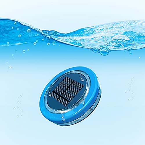 Tomotato 4 Pcs Solar Floating Lights, Waterproof Solar Floating Pool Led Lights Color Changing Solar Lights for Swimming Pool Pond Spa Hot Tub Garden