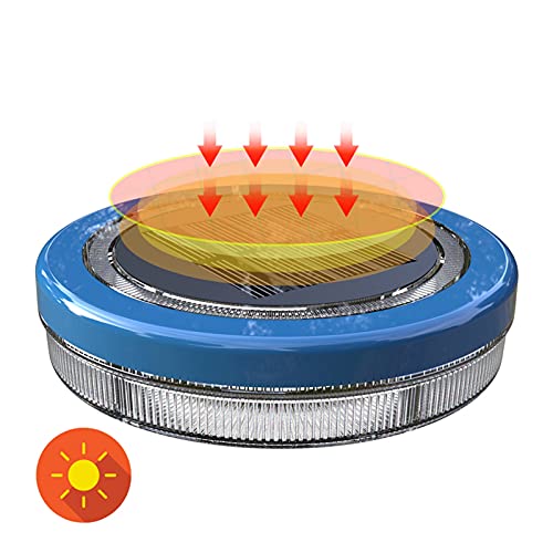 Tomotato 4 Pcs Solar Floating Lights, Waterproof Solar Floating Pool Led Lights Color Changing Solar Lights for Swimming Pool Pond Spa Hot Tub Garden