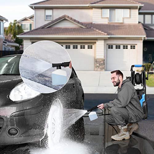 WHOLESUN ๐๐๐๐๐๐๐ ๐ท๐๐๐๐๐๐๐ ๐พ๐๐๐๐๐, 1900W High Power Washer with ๐ญ.๐ณ๐ญ ๐๐ฃ๐ Motor with Hose Reel, Self Assembled, Rotatable Iron Spray Lance for Patio/Garden/Car(Blue)