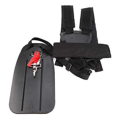ZPSHYD Trimmer Double Shoulder Strap, L-Shaped Nylon Belt Lawn Mower Padded Strap Harness for Brush Cutter Garden