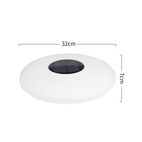 Uonlytech 2pcs Swimming Birthday Landscape Decor Lights Dish Size Decorative Valentines Light Pool Night Garden Day Pond Shape Solar Party Supplies Powered Toys Wedding Control Bath Outdoor