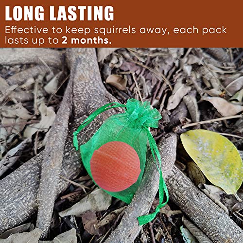 SEEKBIT 4 Pack Squirrel Rodent Repellent, Waterproof Peppermint Oil Chipmunk Repellent, Attic Closets Home Garage RV Trucks Car Engines Garden Squirrels Deterrent, Under Hood Animal Repeller (Pink)